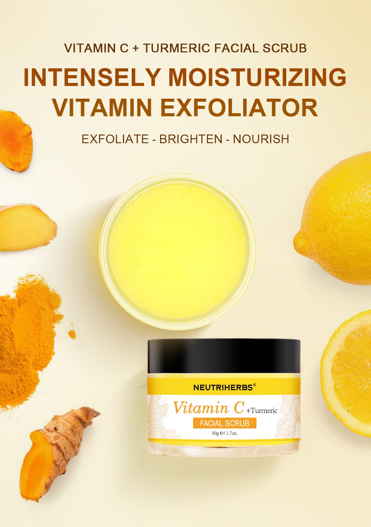 Private Label&Wholesale Vitamin C & Turmeric Microdermabrasion Face Sc ...