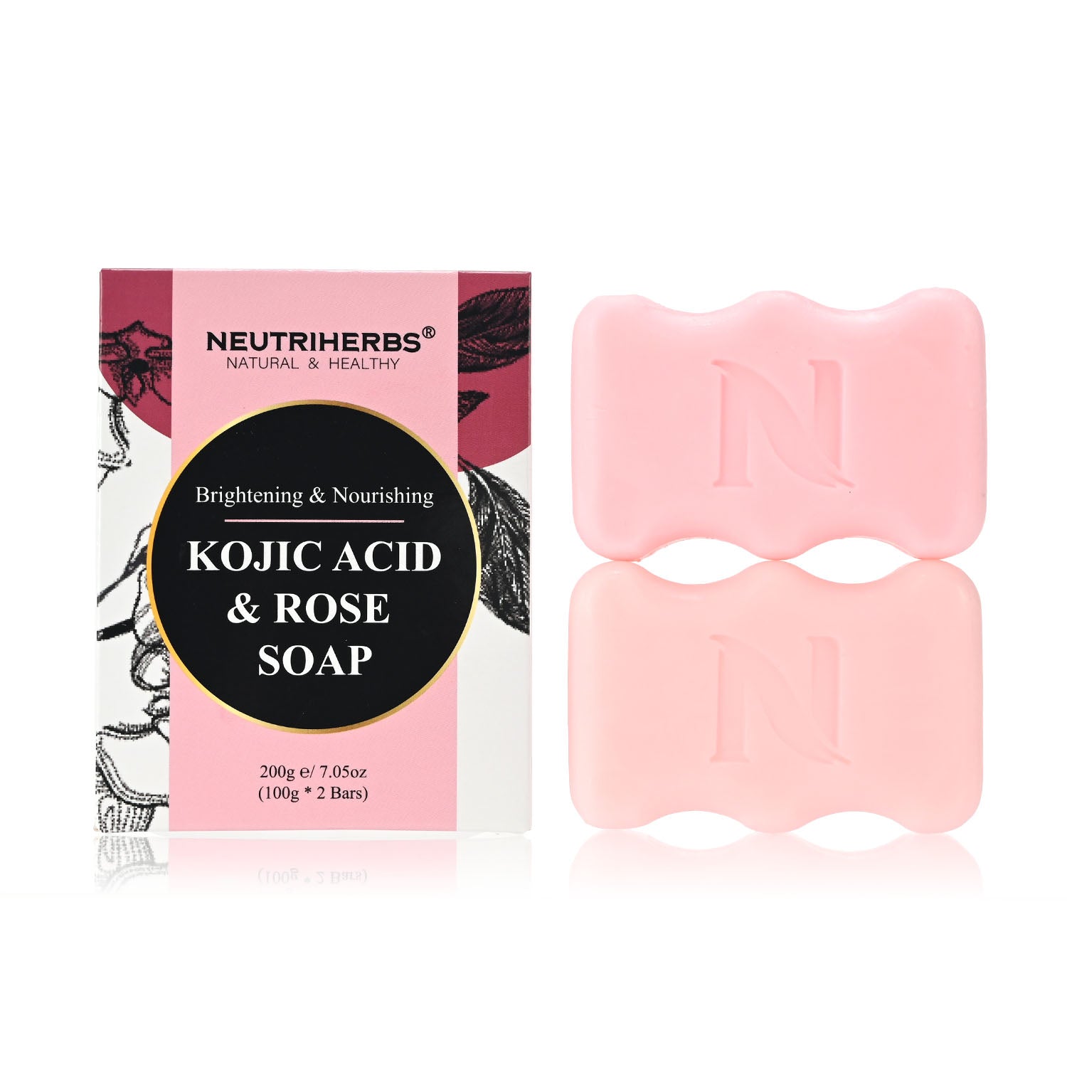 Private Label wholesale Kojic Acid + Rose Soap for Brightening ...